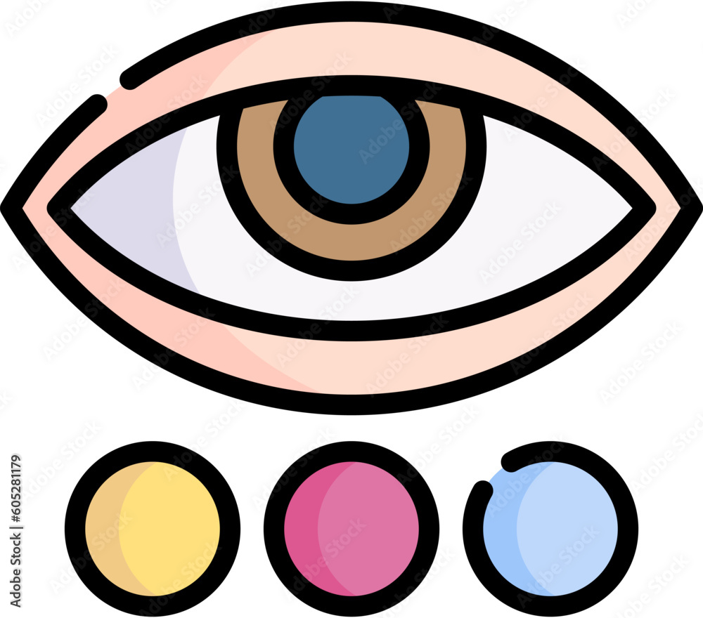 Color Blindness Test Icon. Color Blindness Test Vector illustration ...