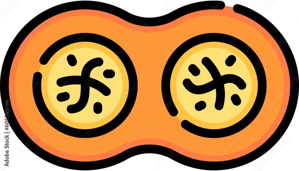 Mitosis Icon. Mitosis Vector illustration isolated on transparent ...