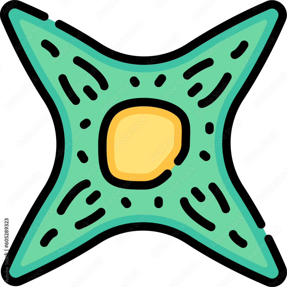 Fibroblast Icon. Fibroblast Vector illustration isolated on transparent ...