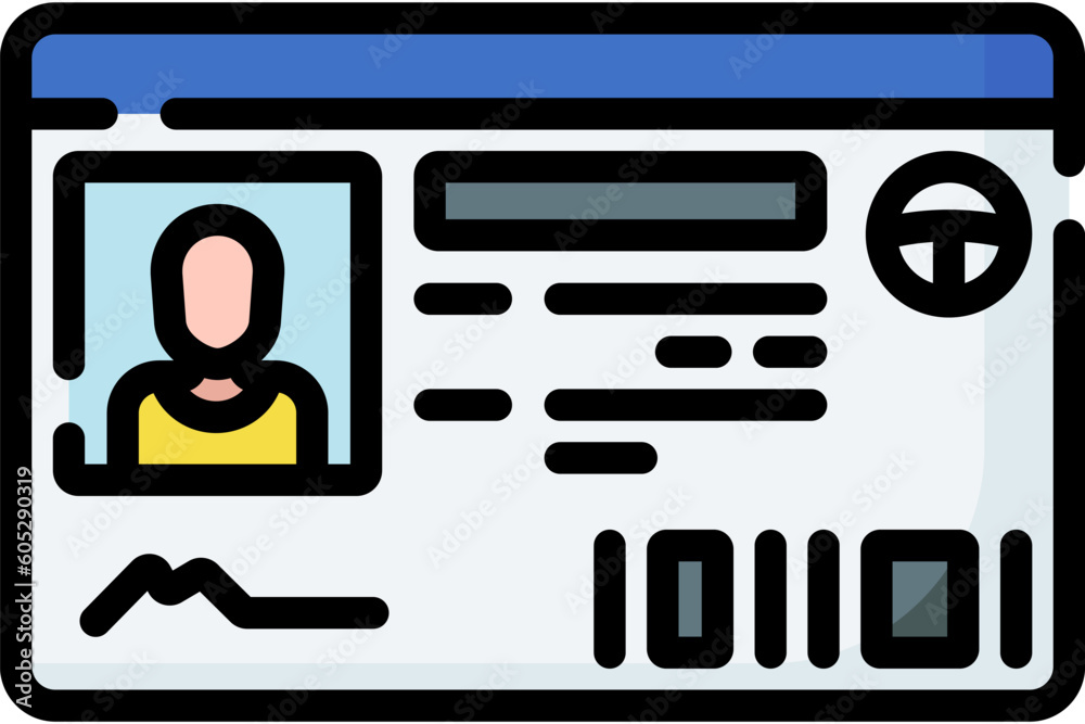 Driver License Icon. Driver License Professional, pixel perfect icons ...