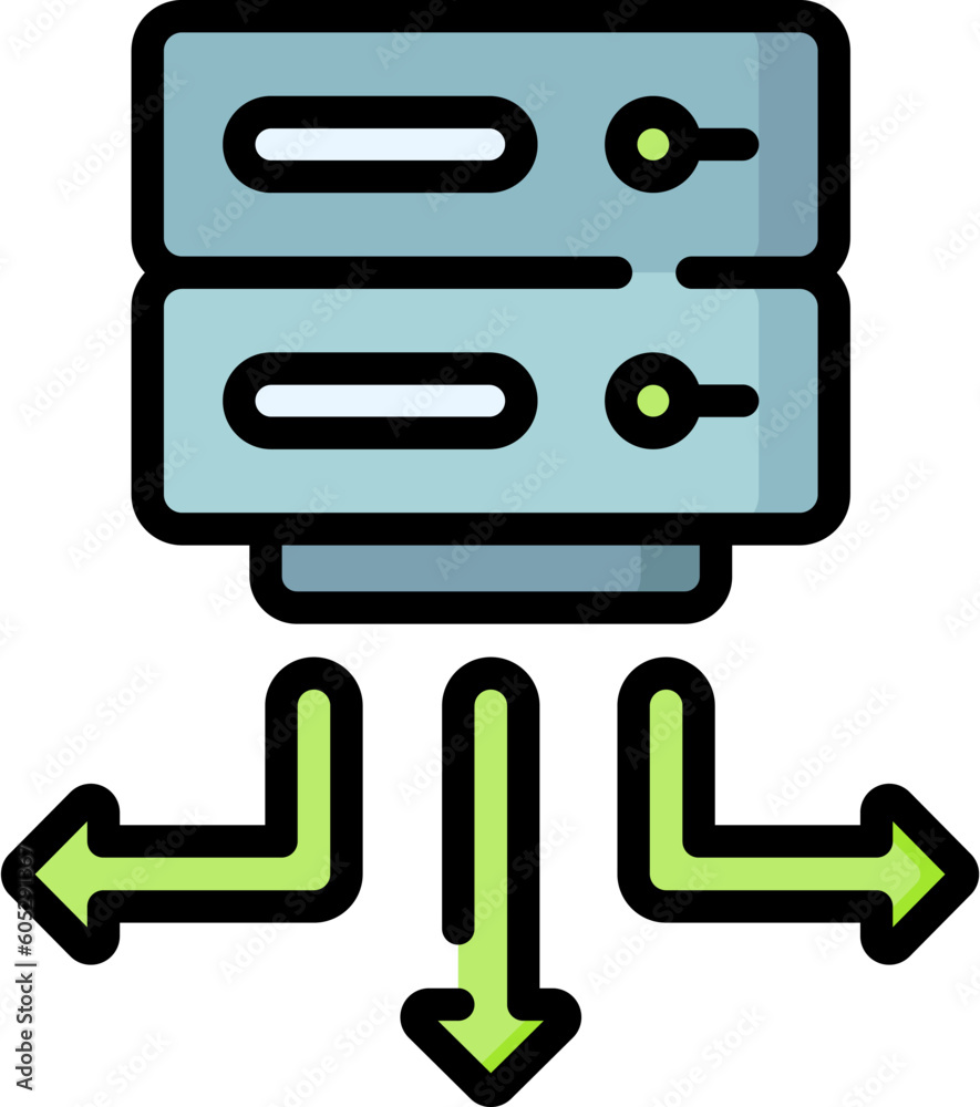 Output Data Icon. Output Data Vector illustration isolated on ...