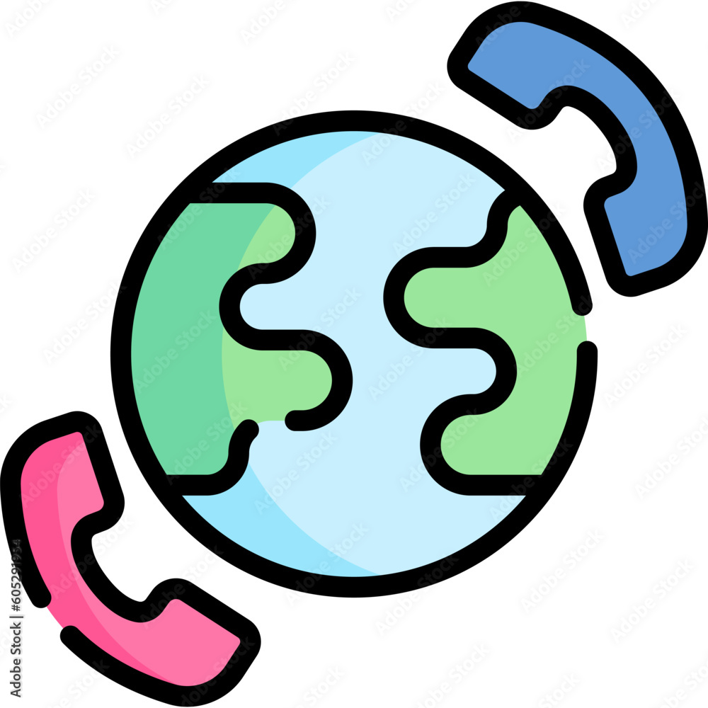 International Call Icon. International Call Vector illustration ...