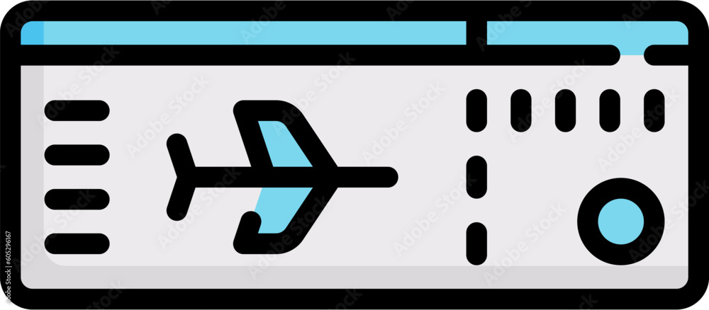 Boarding Pass Icon. Boarding Pass Vector illustration isolated on ...