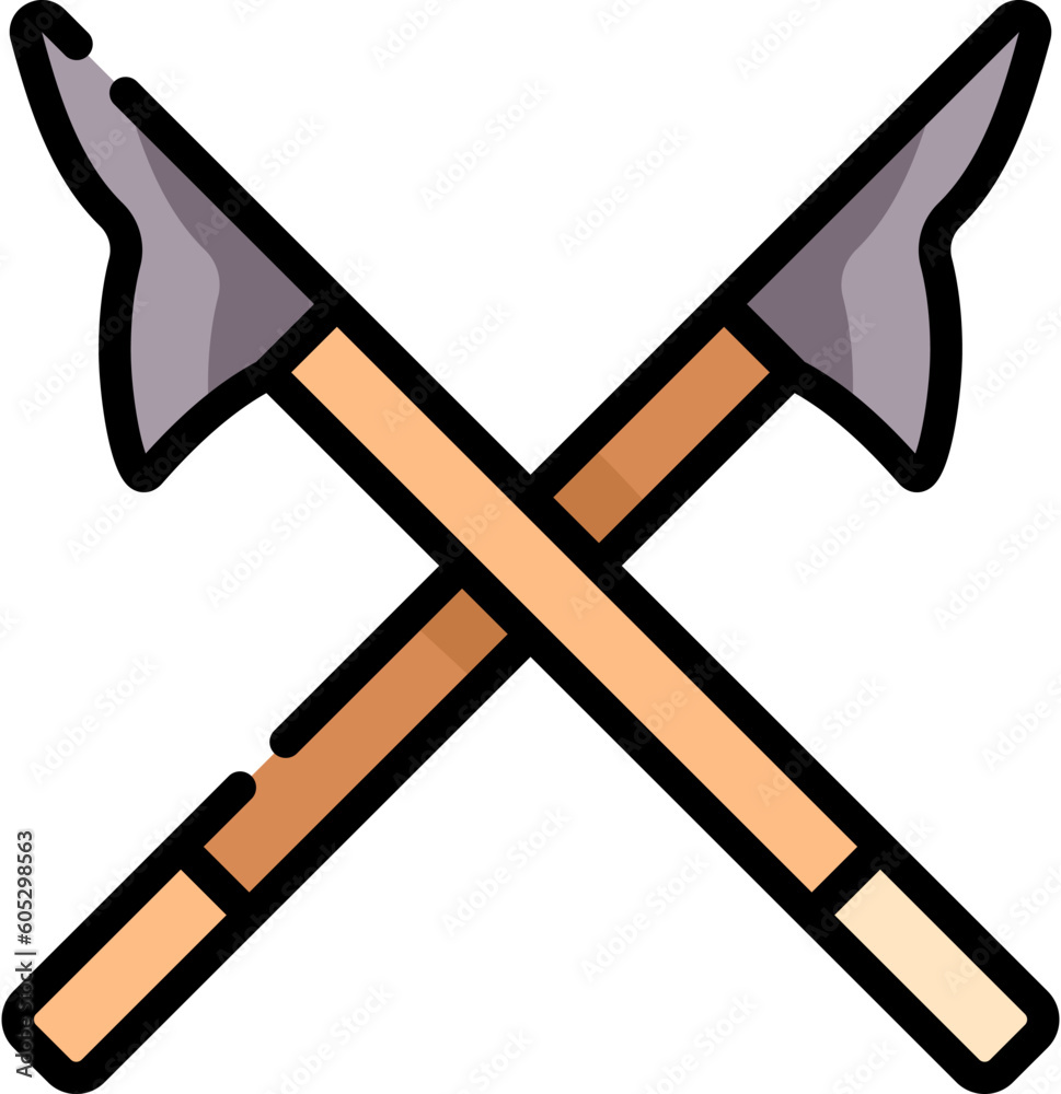 Harpoon Icon. Harpoon Vector illustration isolated on transparent ...