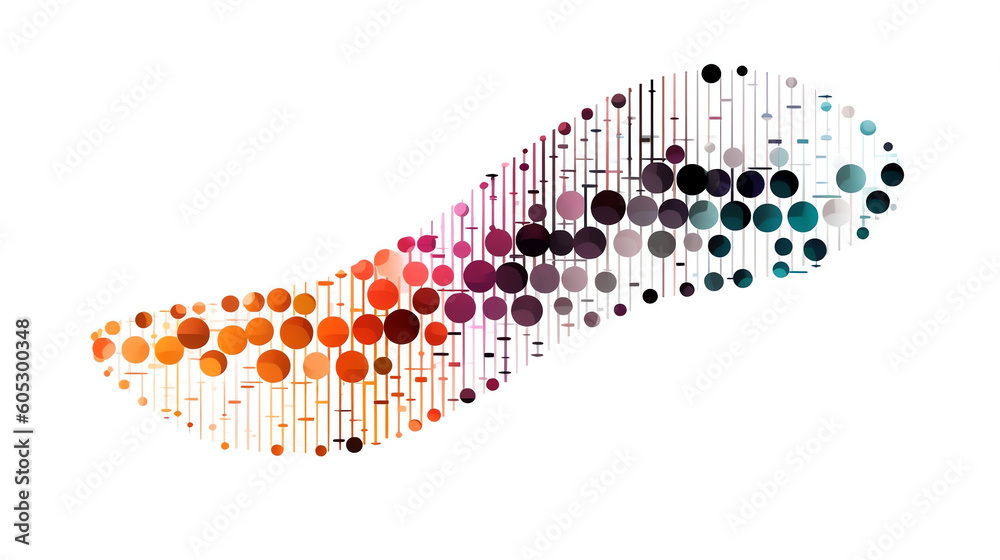 AI Generated. Abstract Genetic Algorithms Minimal Shapes Illustration ...