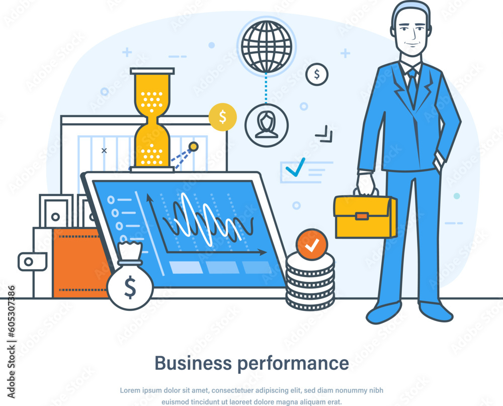 Business performance indicator of commercial effectiveness to evaluate ...