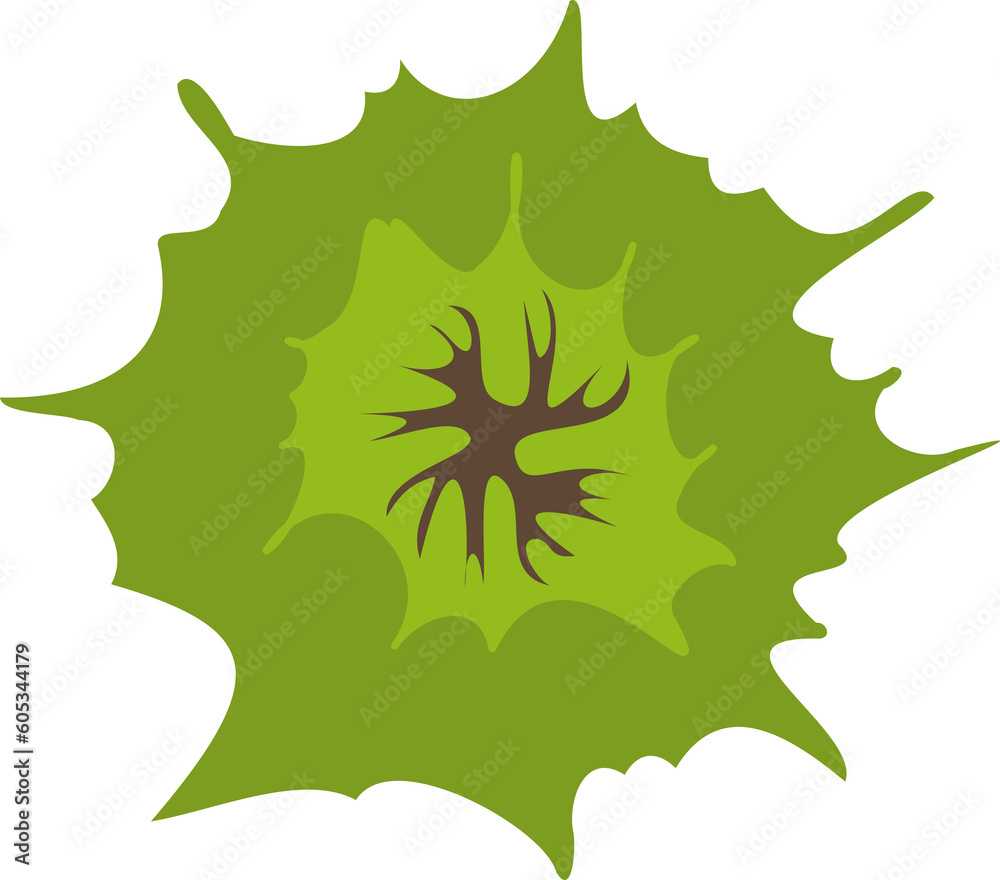 Tree or plant top view for landscape design. Icon colored tree for ...