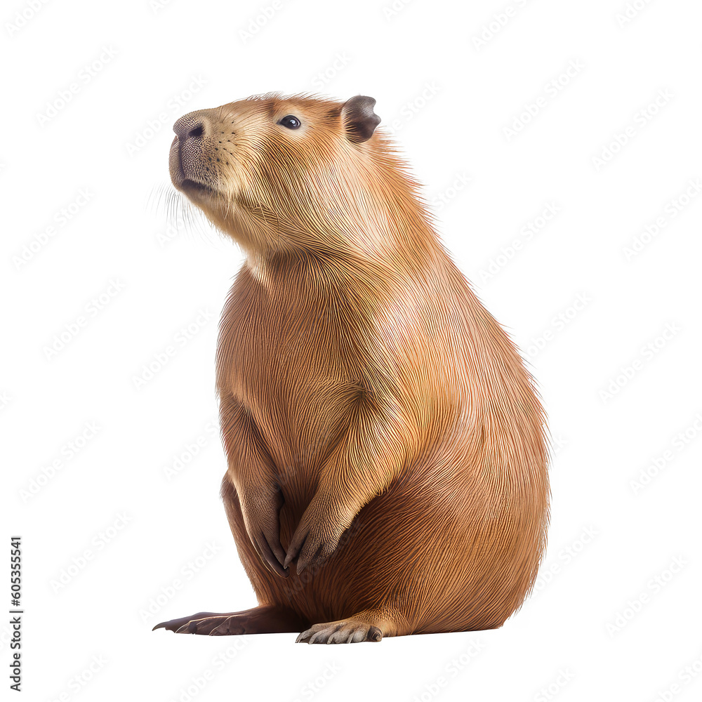capybara on a transparant background, PNG, Generative Ai Stock ...