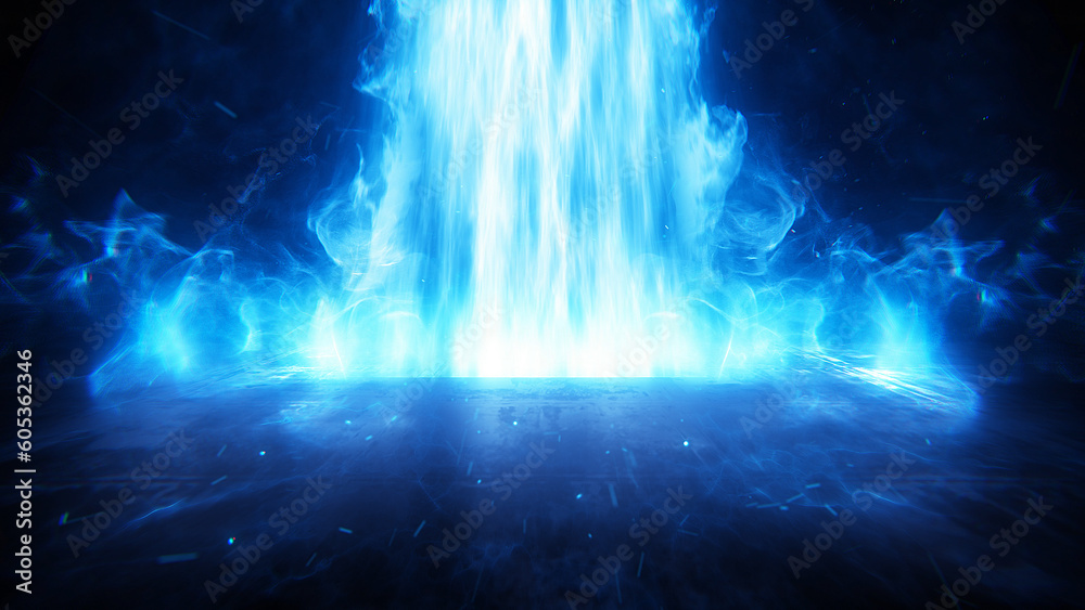 Vfx Beam Teleport Hit Effect Stock Illustration | Adobe Stock