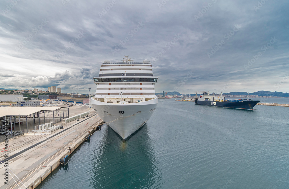 Foto Stock Marseille, France - 20 mai 2023 : Vue du navire de croisière ...