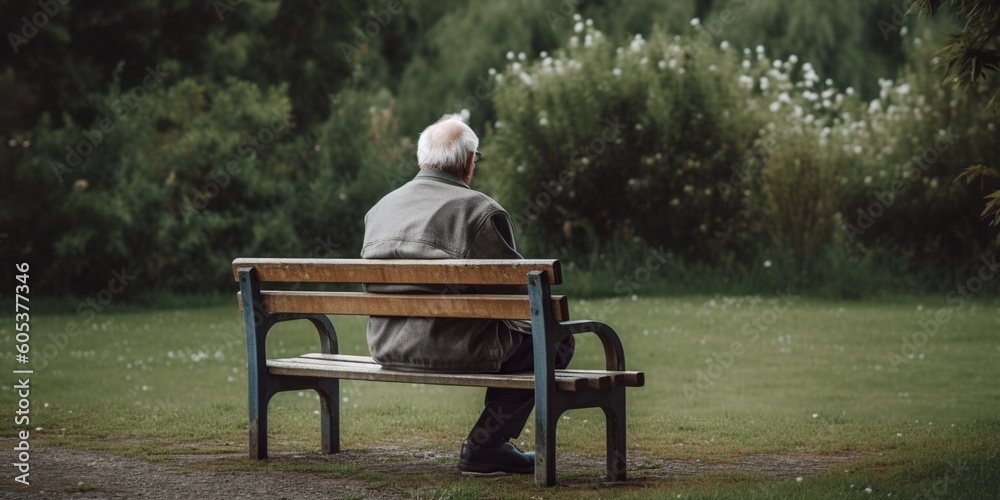 An elderly person sitting alone, symbolizing the growing issue of ...
