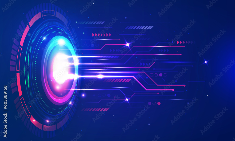 Photo & Art Print Digital transformation technology concept, yutthana