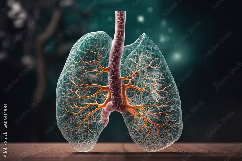 Human Lungs with smoke, Lung disease from smoking, pm 2.5 and air ...
