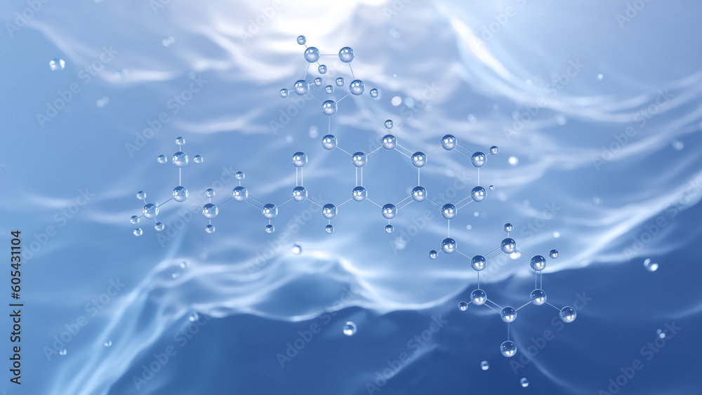 afatinib molecular structure, 3d model molecule, gilotrif, structural ...