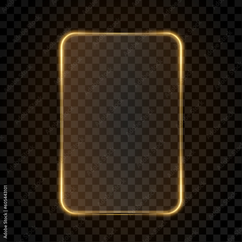 Collection of futuristic hud light yellow frame. Technological ...