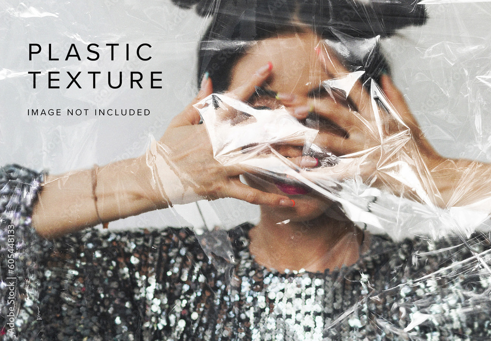 Plastic Overlay Image Effect Mockup Stock Template | Adobe Stock