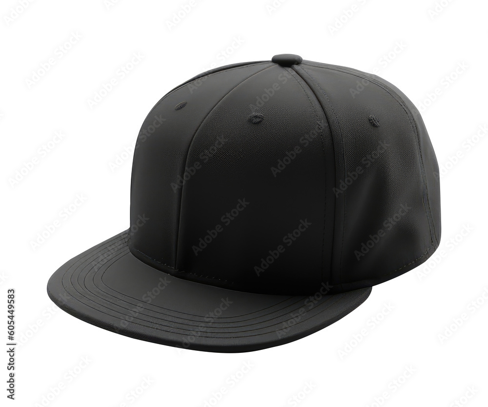 Black baseball cap isolated on white, transparent background, PNG ...