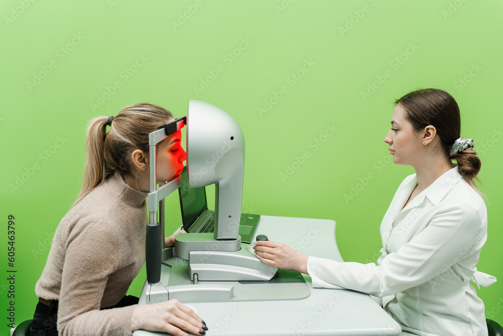 Corneal topography eye vision test for visual description of the shape ...