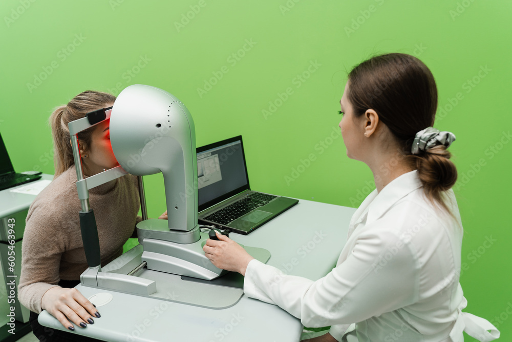 Corneal topography eye vision test for visual description of the shape ...