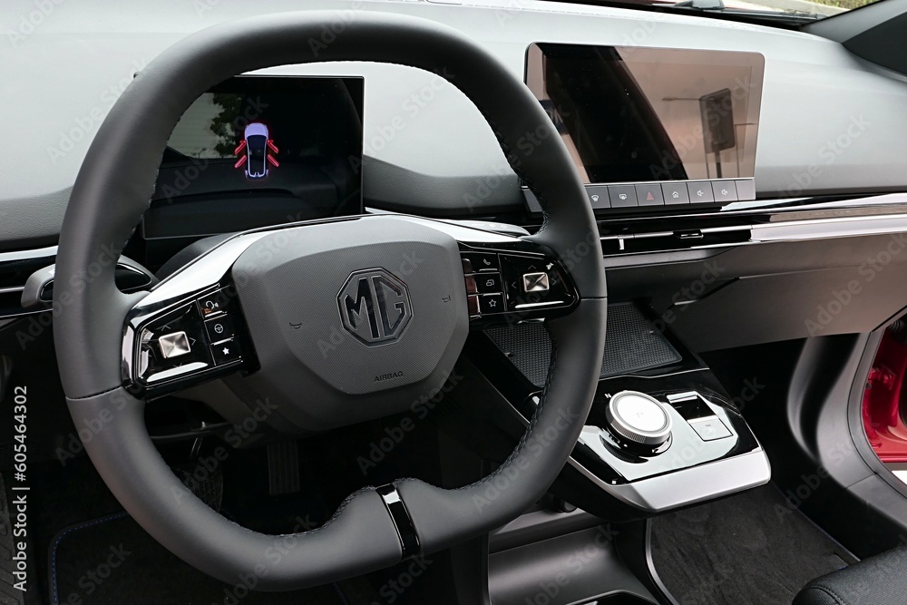 Driving wheel and modern console and front panel of compact electric ...