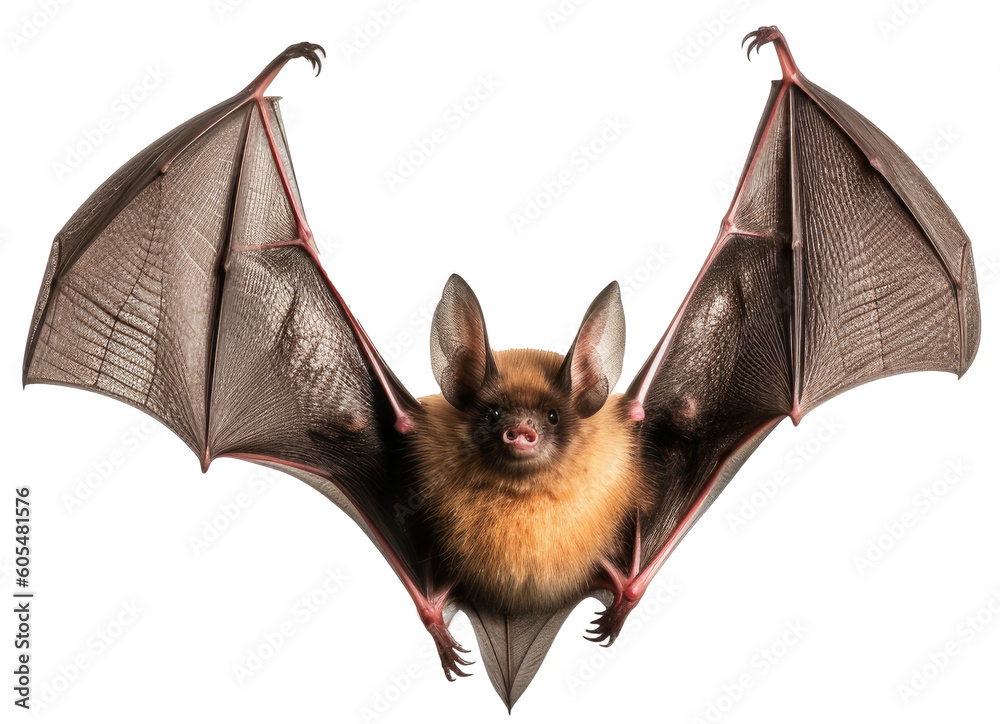Flying bat isolated on white or transparent background as PNG ...