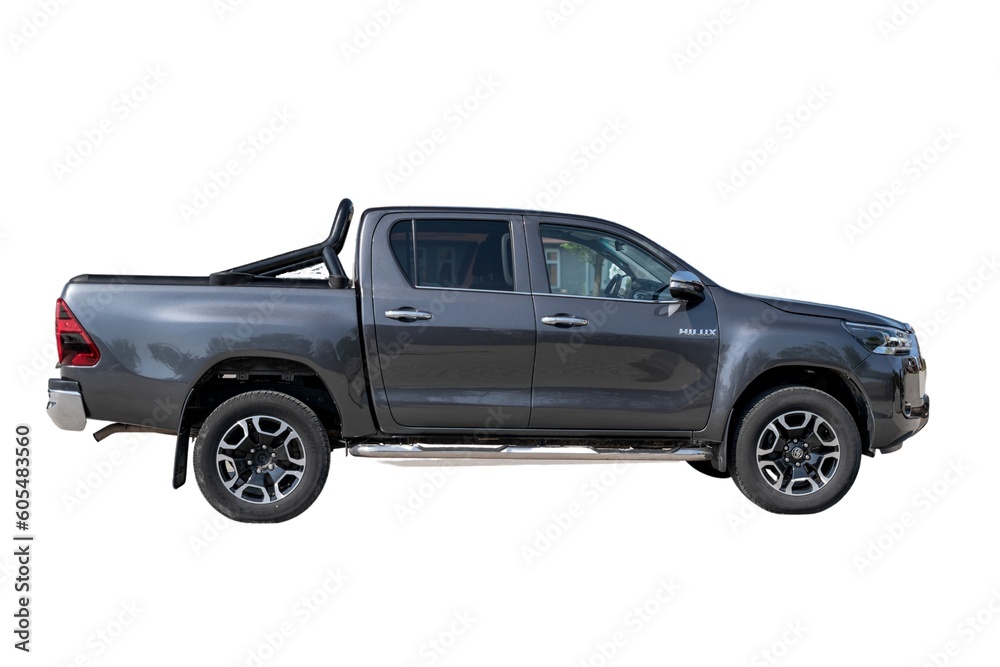 Cluj-Napoca, Cluj-Romania-22.05.2023-No background Toyota Hilux 2021 ...