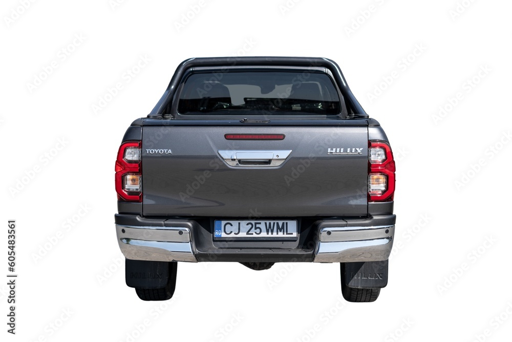 Cluj-Napoca, Cluj-Romania-22.05.2023-No background Toyota Hilux 2021 ...