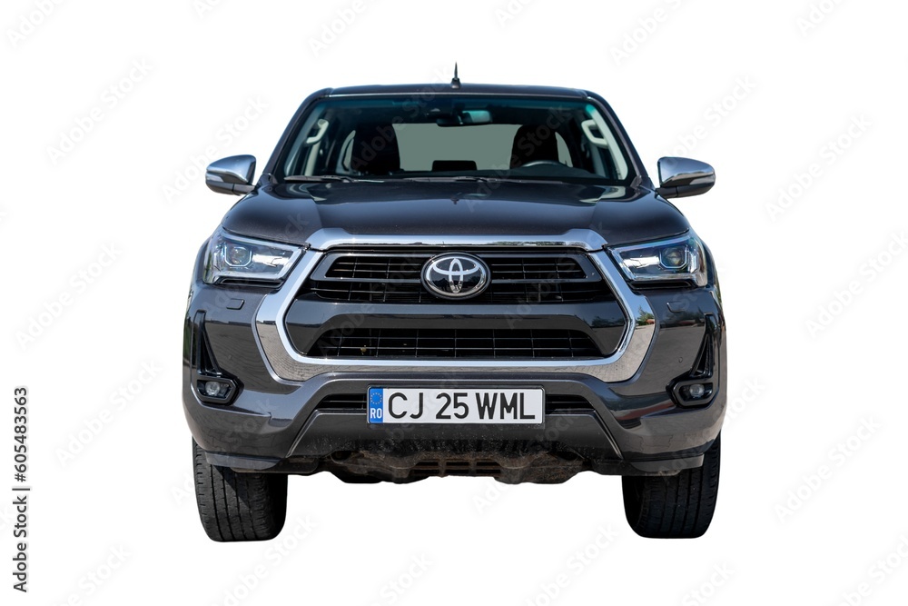 Cluj-Napoca, Cluj-Romania-22.05.2023-No background Toyota Hilux 2021 ...