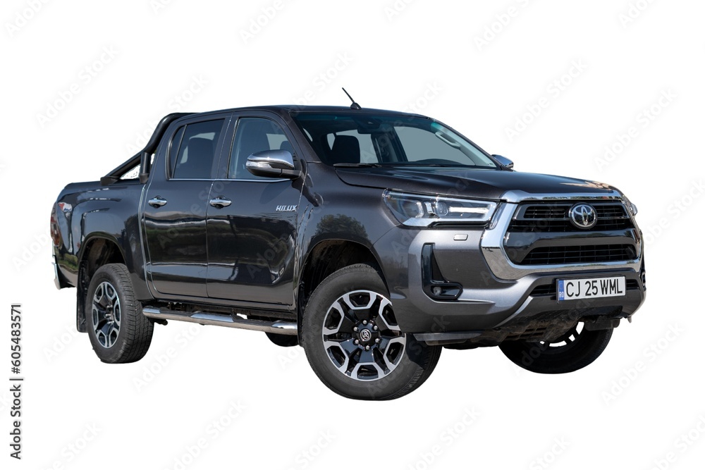 Cluj-Napoca, Cluj-Romania-22.05.2023-No background Toyota Hilux 2021 ...