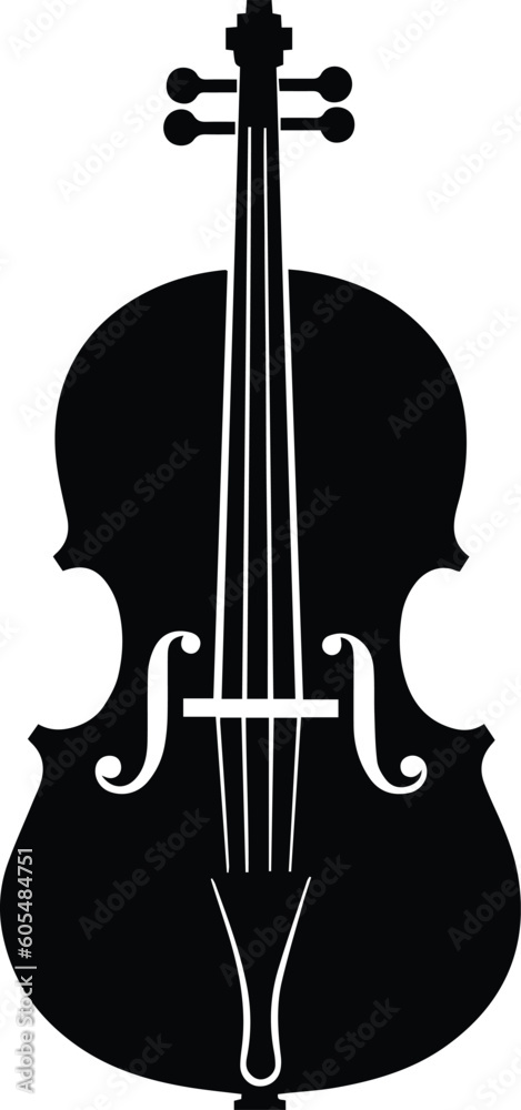 Cello Black And White Clip Art