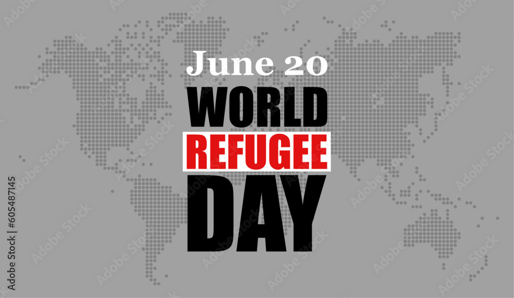 World refugee day 2024. Vector illustration concept of migrant ...