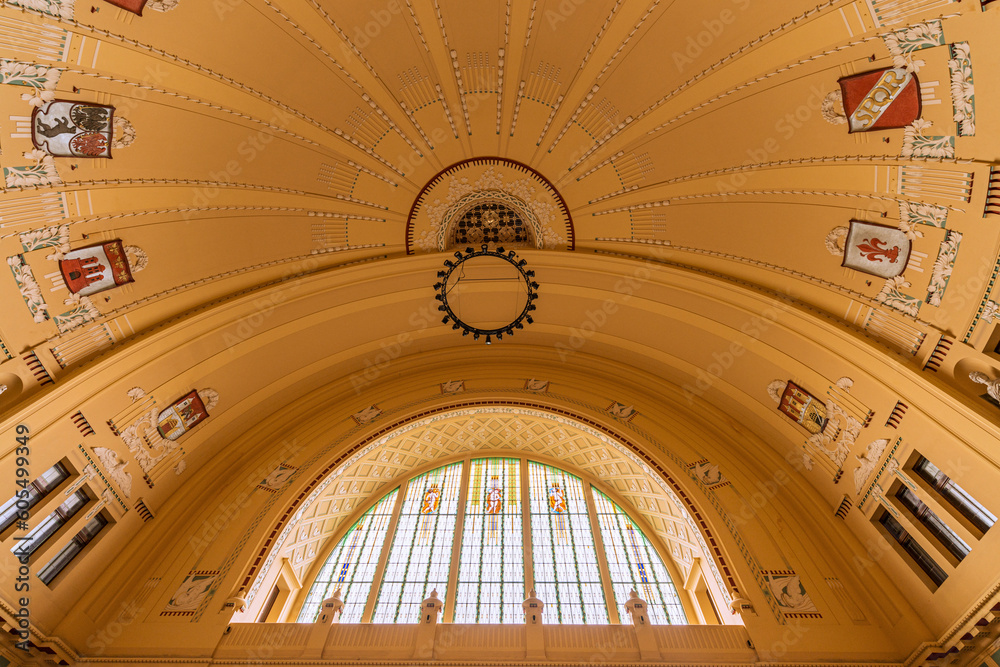 The Wilsonova Building at the Main Railway Station. The Art Nouveau ...