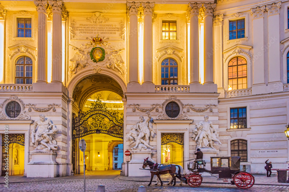The Hofburg, The Imperial Palace. Built in the 13th century and ...