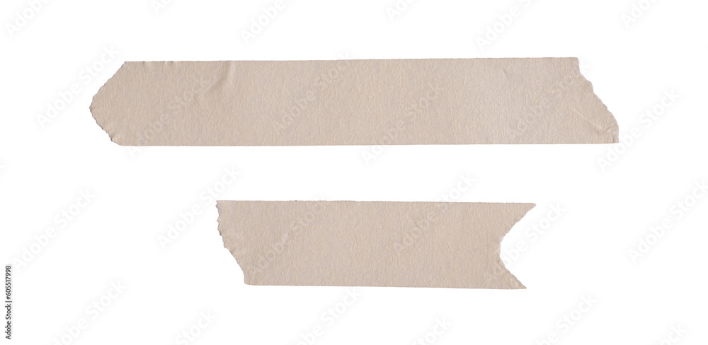 Set of two horizontal and different size sticky tape, top view ...