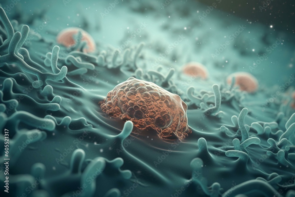 Illustration of naegleriasis caused by naegleria fowleri amoeba ...