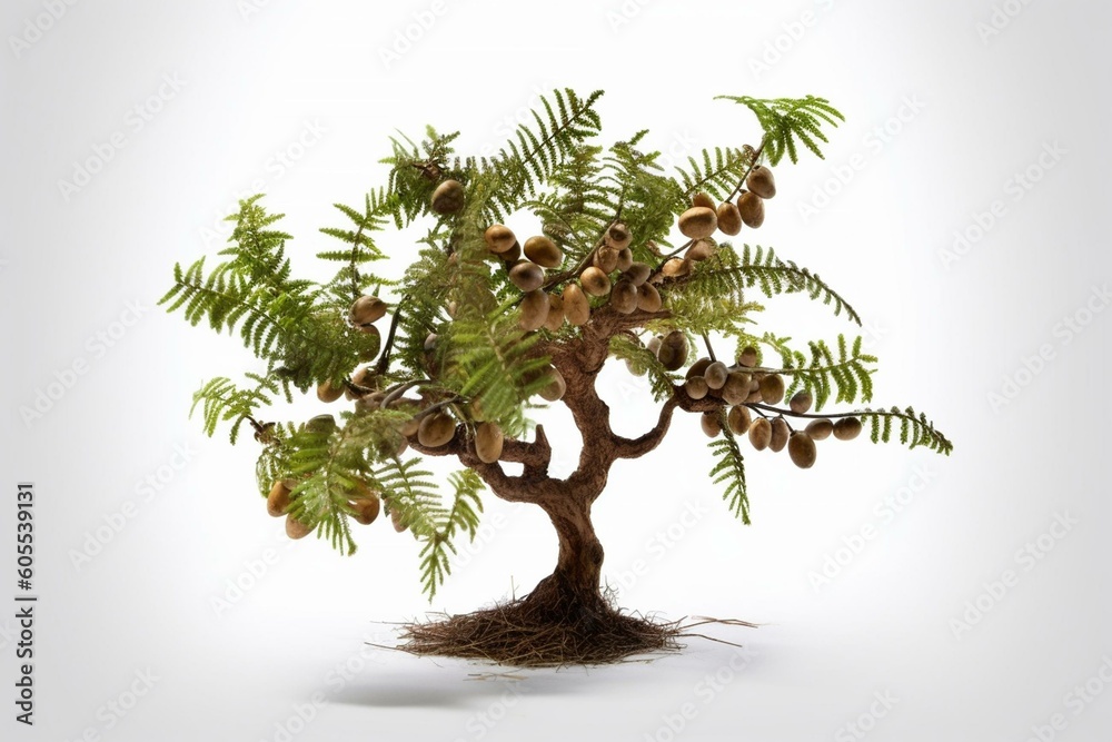 Small tamarind tree decoration with clear background, in PNG format ...