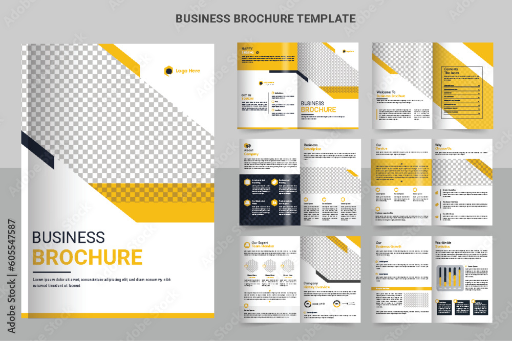 Fototapeta mapa świata dla dzieci Business brochure template layout ...