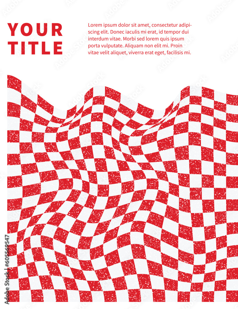 Red and white checkered background. Template for card, banner, and ...