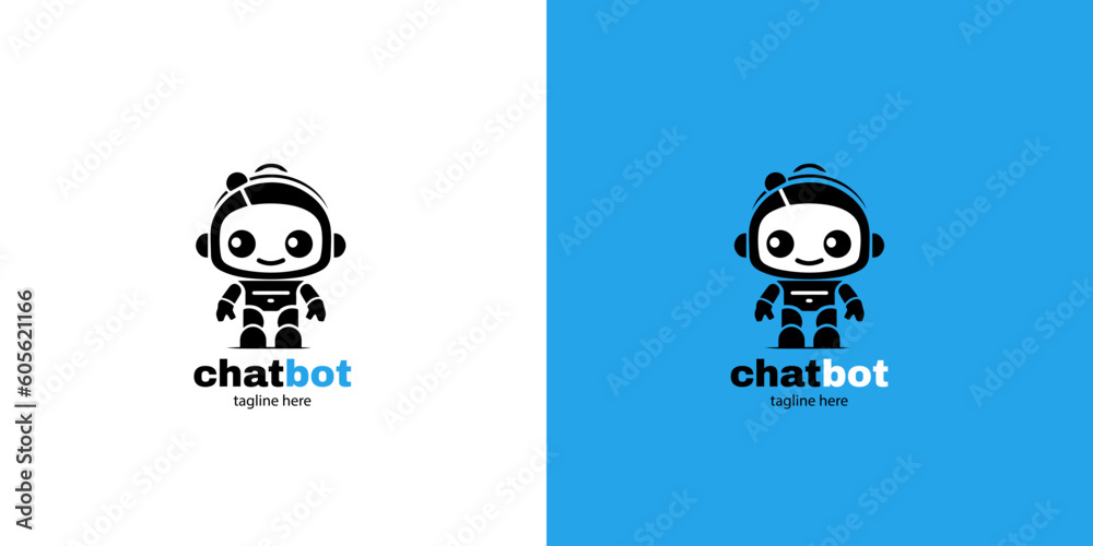 Robot chatbot head icon sign design vector illustration on white and ...