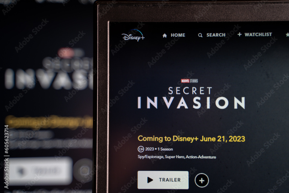Secret Invasion tv series poster on Disney Plus site. Secret Invasion ...