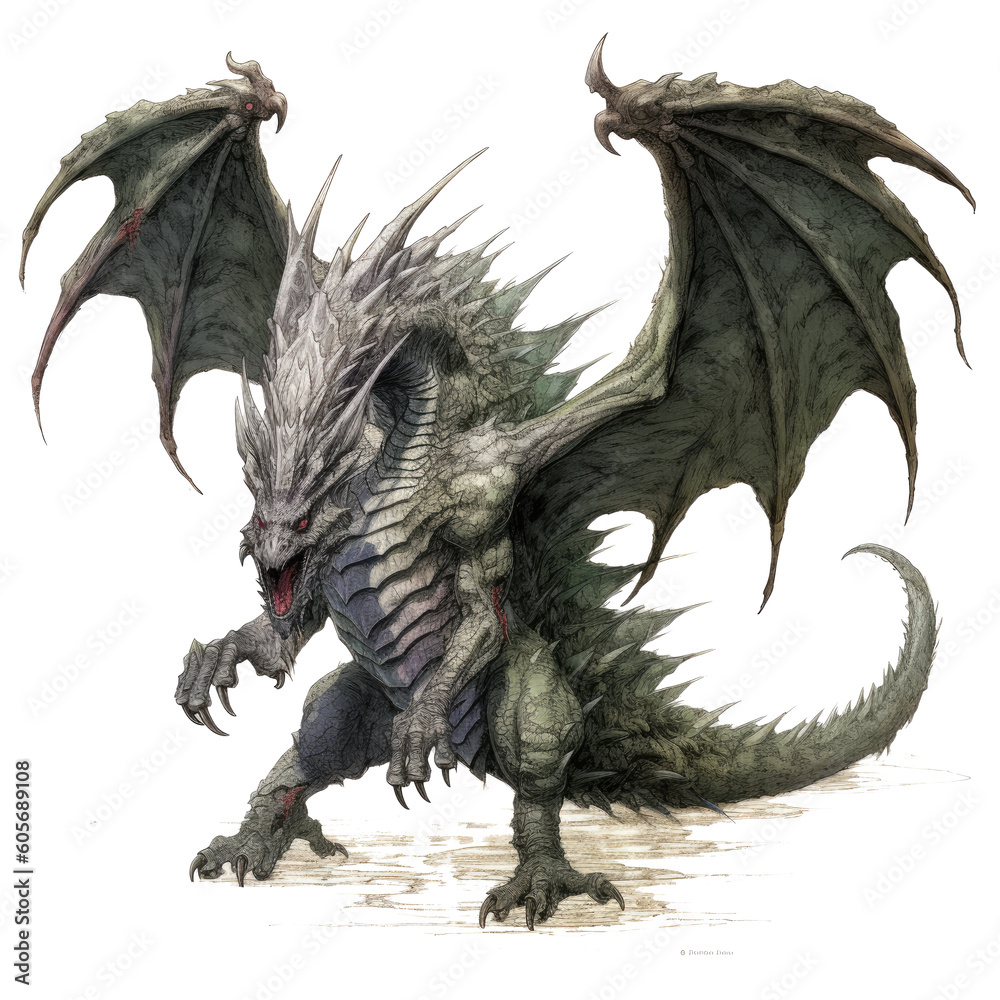 Majestic Avian Dragon with Beautiful Feathers, Powerful Build, and ...