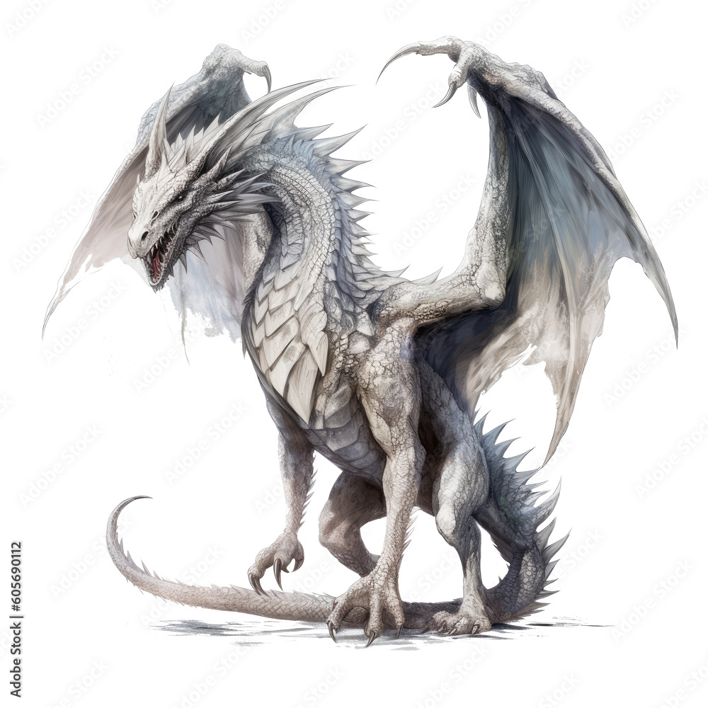 Majestic Avian Dragon with Beautiful Feathers, Powerful Build, and ...