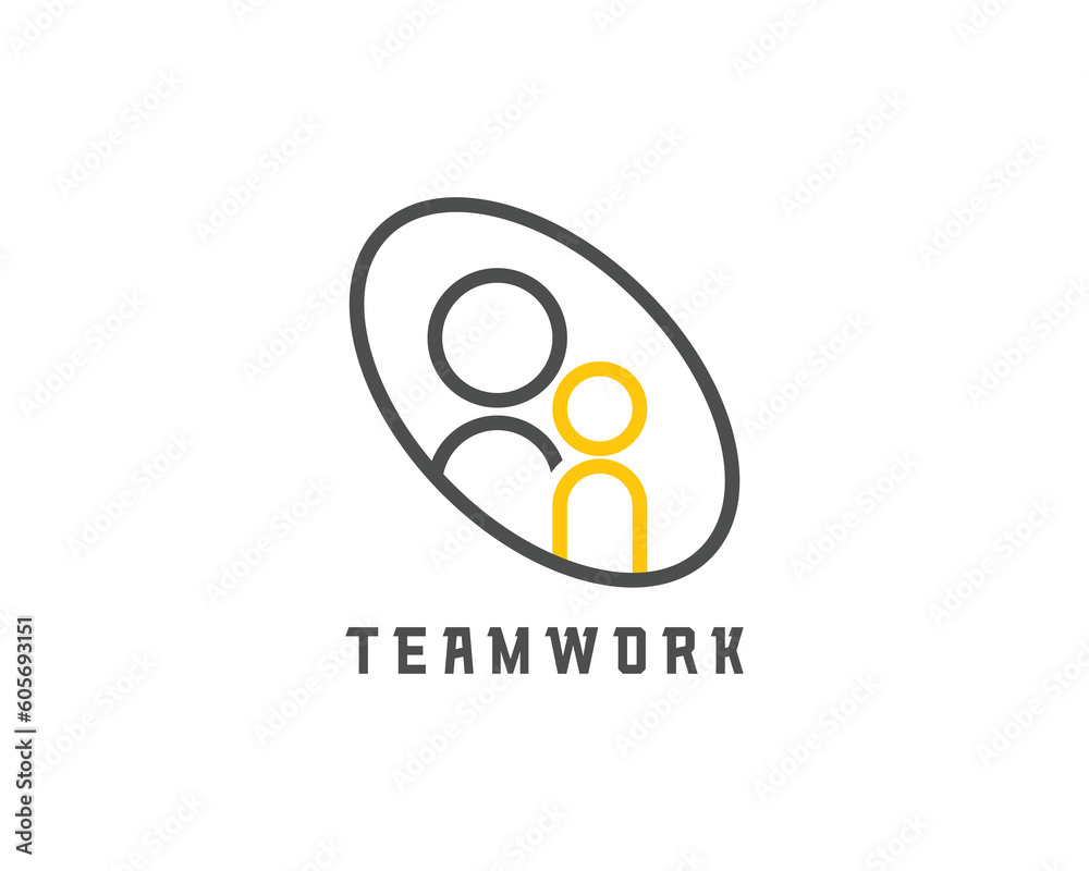 Business team work logo design. Partnership logo illustration Stock ...