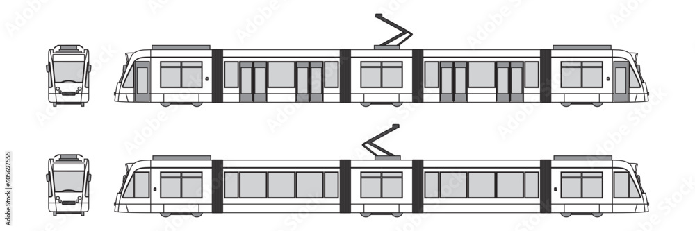 subway outline, year 2000, metro transportation, isolated white ...
