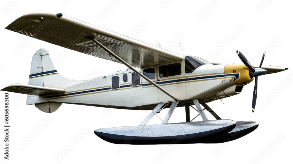 Sea plane isolated on transparent background. Generative AI Stock ...