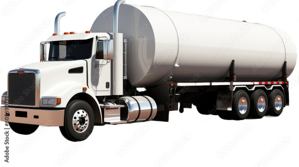 Jet fuel truck isolated on transparent background. Generative AI Stock ...