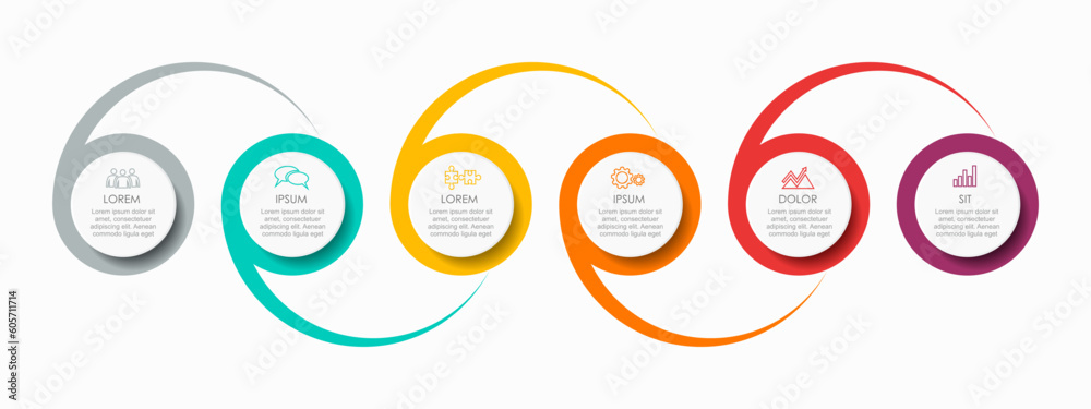 Infographic design template with place for your data. Vector ...