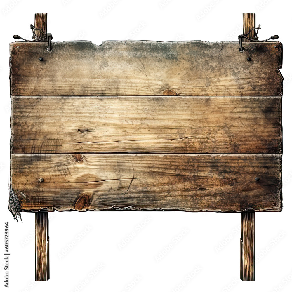 empty old wooden sign clip , old wooden board isolated on white transparent background, PNG ...