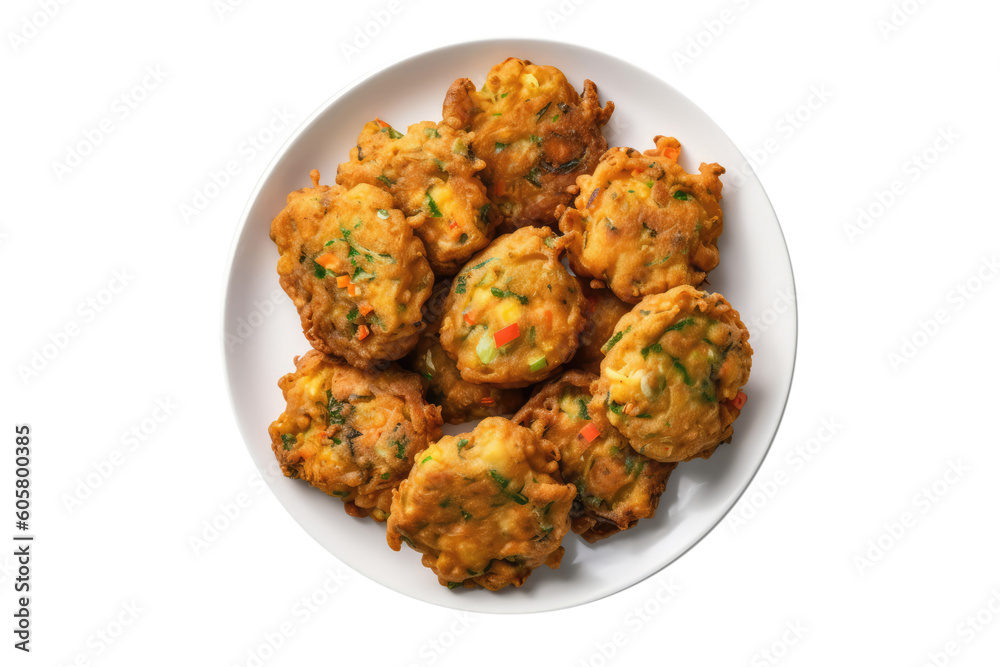 Saltfish Fritters Jamaican Cuisine. Isolated On Transparent Background ...