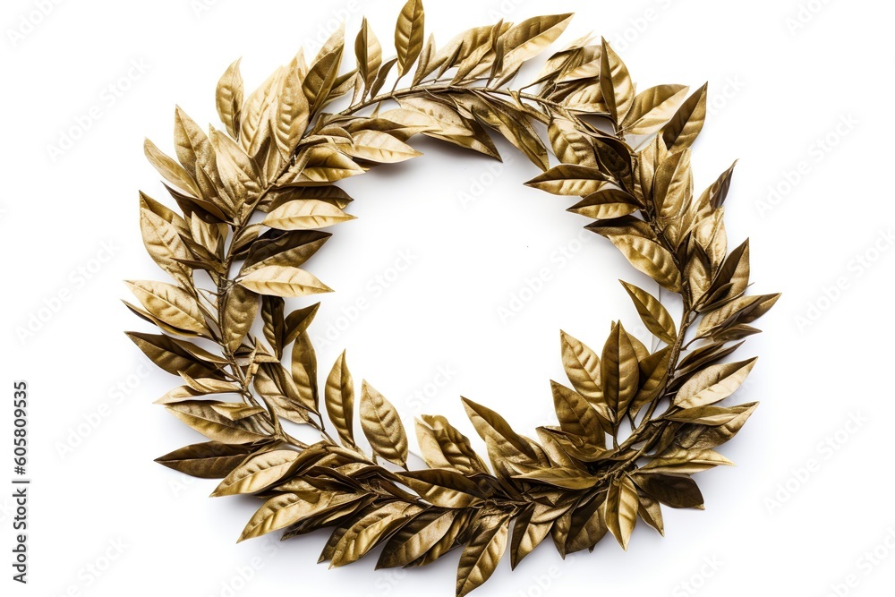 Laurel wreath isolated on white background generated by AI Stock ...